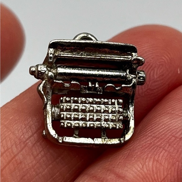 Jewelry | Rare Antique Vintage Sterling Silver Typewriter Charm Pendant ...
